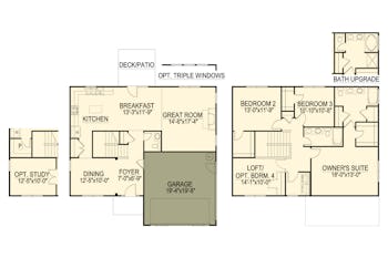 Plan MV402164 | 4 Bedrooms - 2.5 Baths - 2164 Max Sq Ft | Builders ...